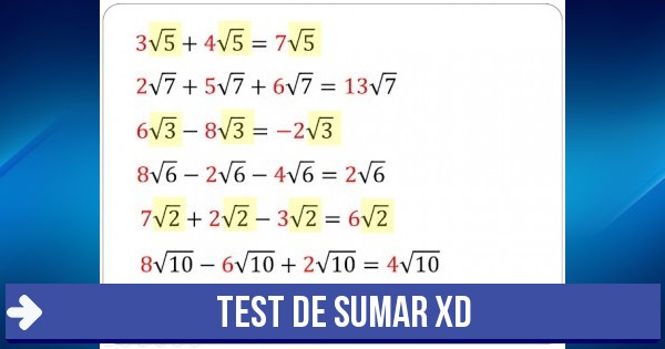 Test: test de sumar XD